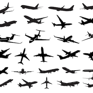 Airplane SVG PNG Aircraft Svg Design Aircraft Cut File for - Etsy