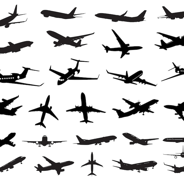 Airplane Svg - Etsy