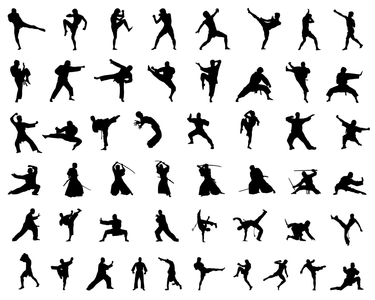 Martial Arts SVG Bundle, Ninja SVG, PNG, Cut Files for Cricut ...