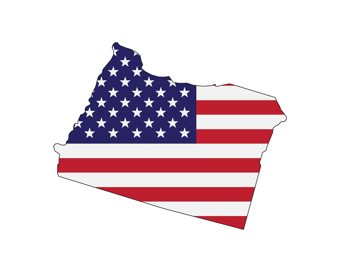 Oregon Flag Map SVG, PNG - American Flag, Oregon Outline Svg, Oregon ...