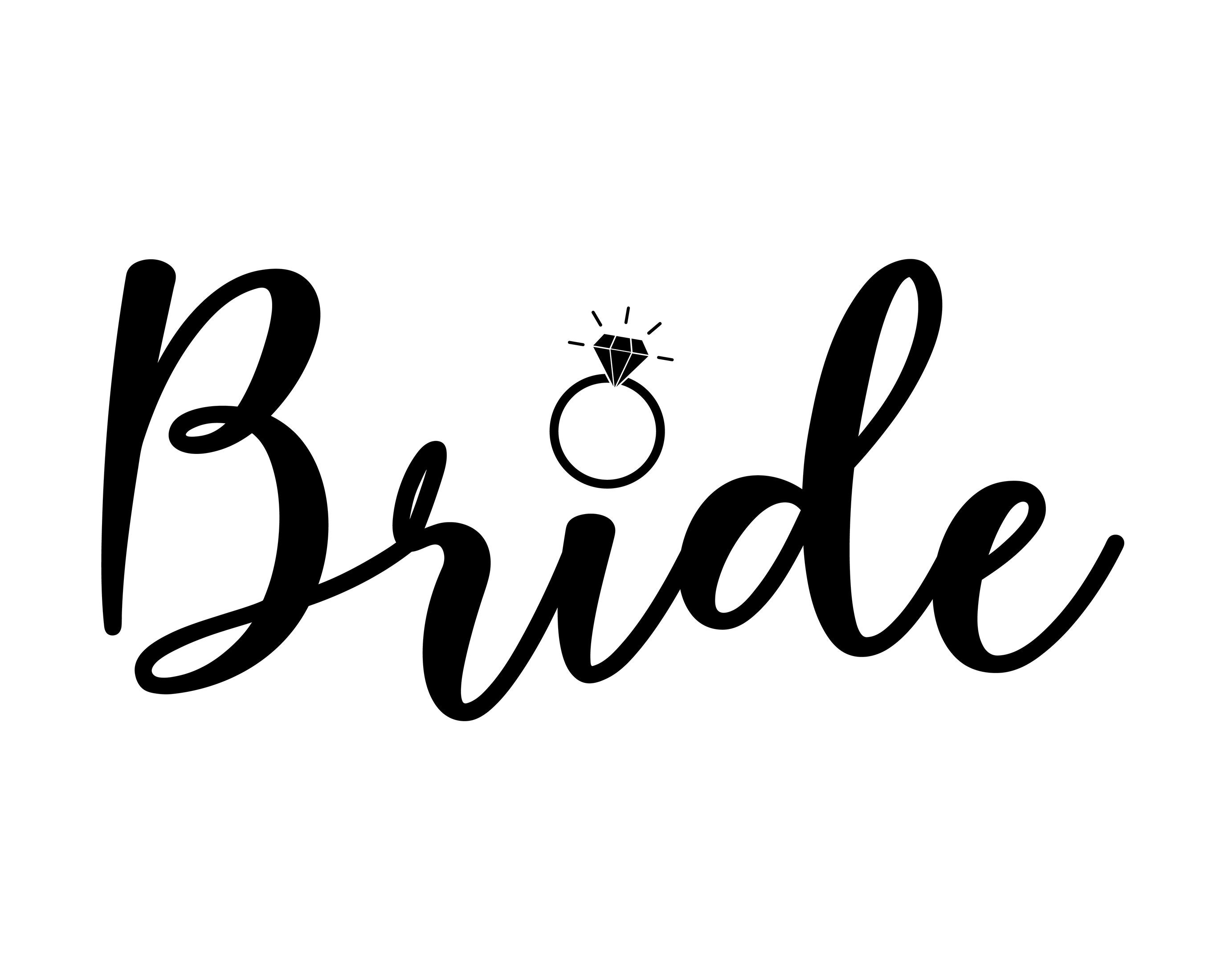 Bride SVG PNG Wedding Ring Svg Diamond Svg Bridal Party - Etsy