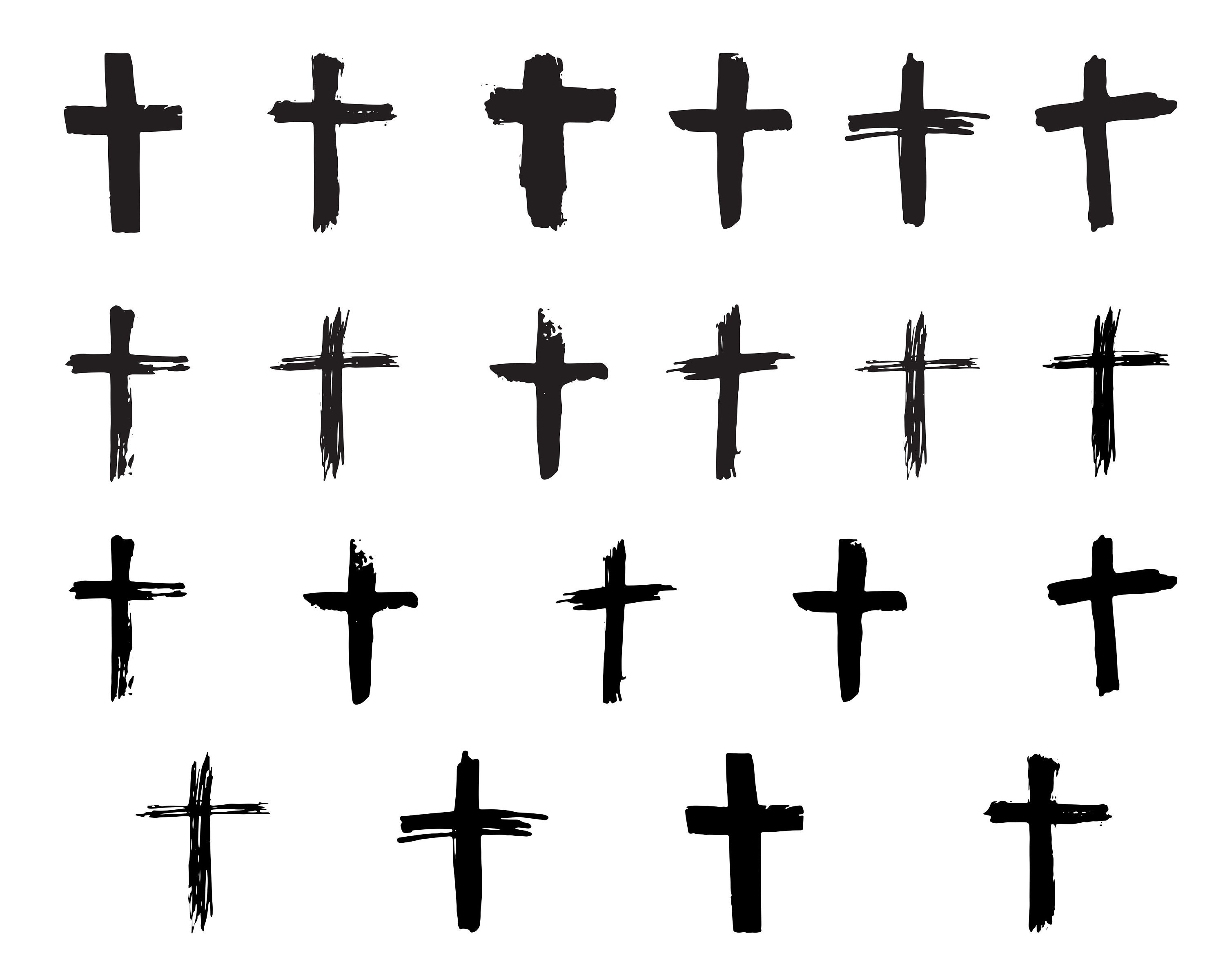 Grunge Cross SVG Bundle PNG Christian Cross Svg Religious - Etsy
