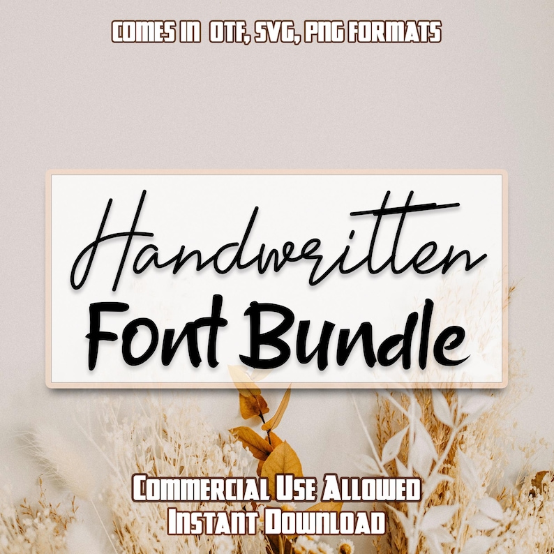 25 Handwritten Font Bundle SVG, PNG, TTF, Alphabet Svg, Script Font ...