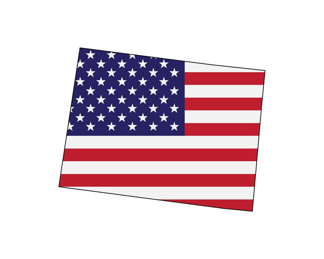 Colorado Flag Map SVG, PNG - American Flag Svg, Colorado Outline Svg ...