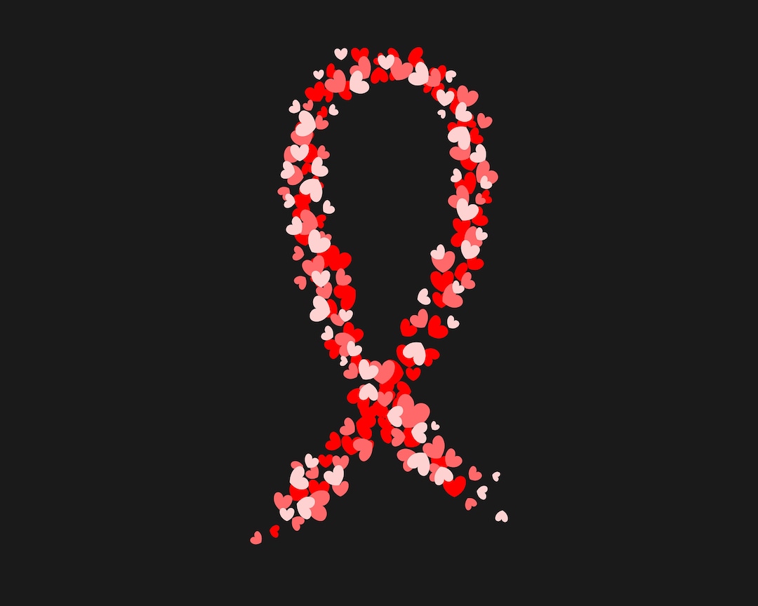 Red Ribbon SVG, PNG - Stroke Awareness, Anemia Awareness, Cut File ...