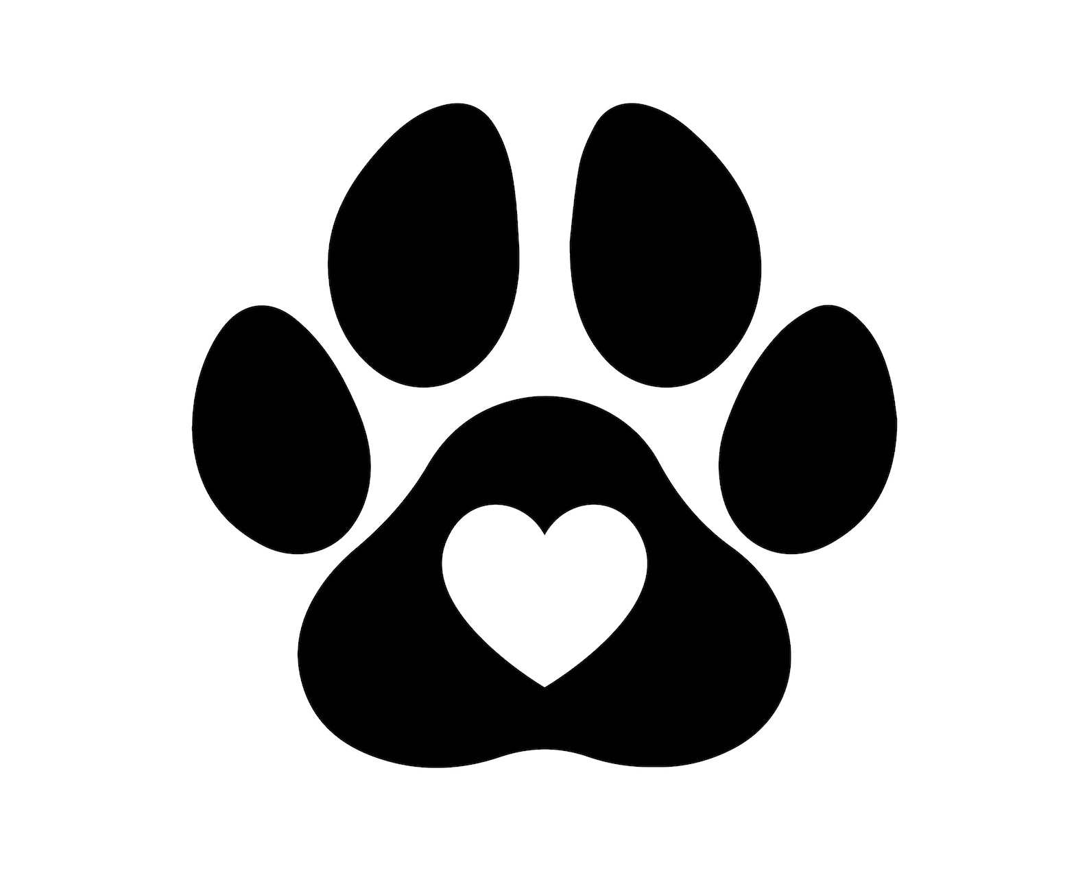 Dog Heart Paw SVG, PNG - Paw Svg, Dog Paw Print, Animal Print, Dog ...