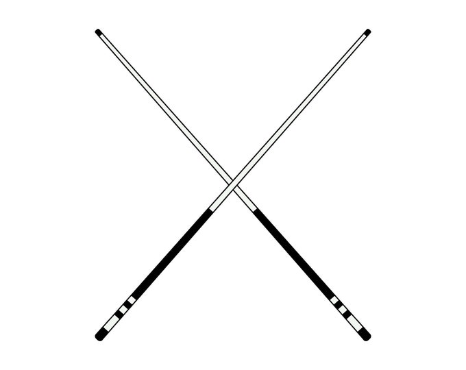 Cue Sticks Logo SVG, Billiard Svg, Pool Svg, Cue Sticks Clipart, Cue ...
