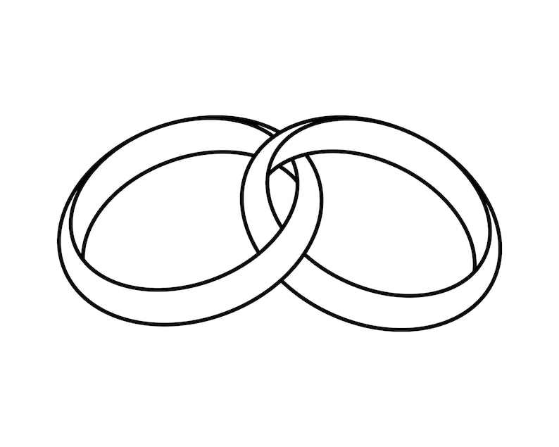 Fedi nuziali SVG PNG Wedding Band Svg Matrimonio Svg - Etsy Italia