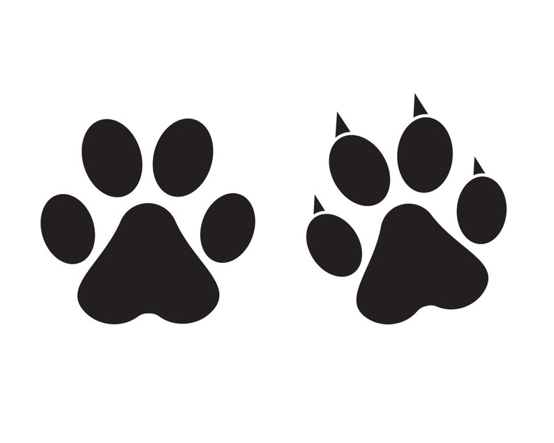 Dog Paw SVG PNG Dog Paw Cut File for Cricut Silhouette - Etsy