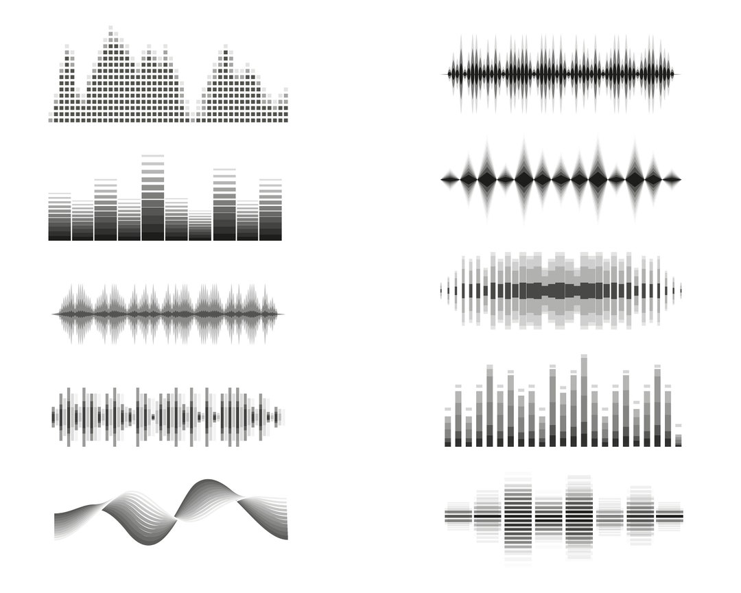 Waveforms SVG, PNG Bundle, Waveform Svg, Music Svg, Audiowave Svg ...