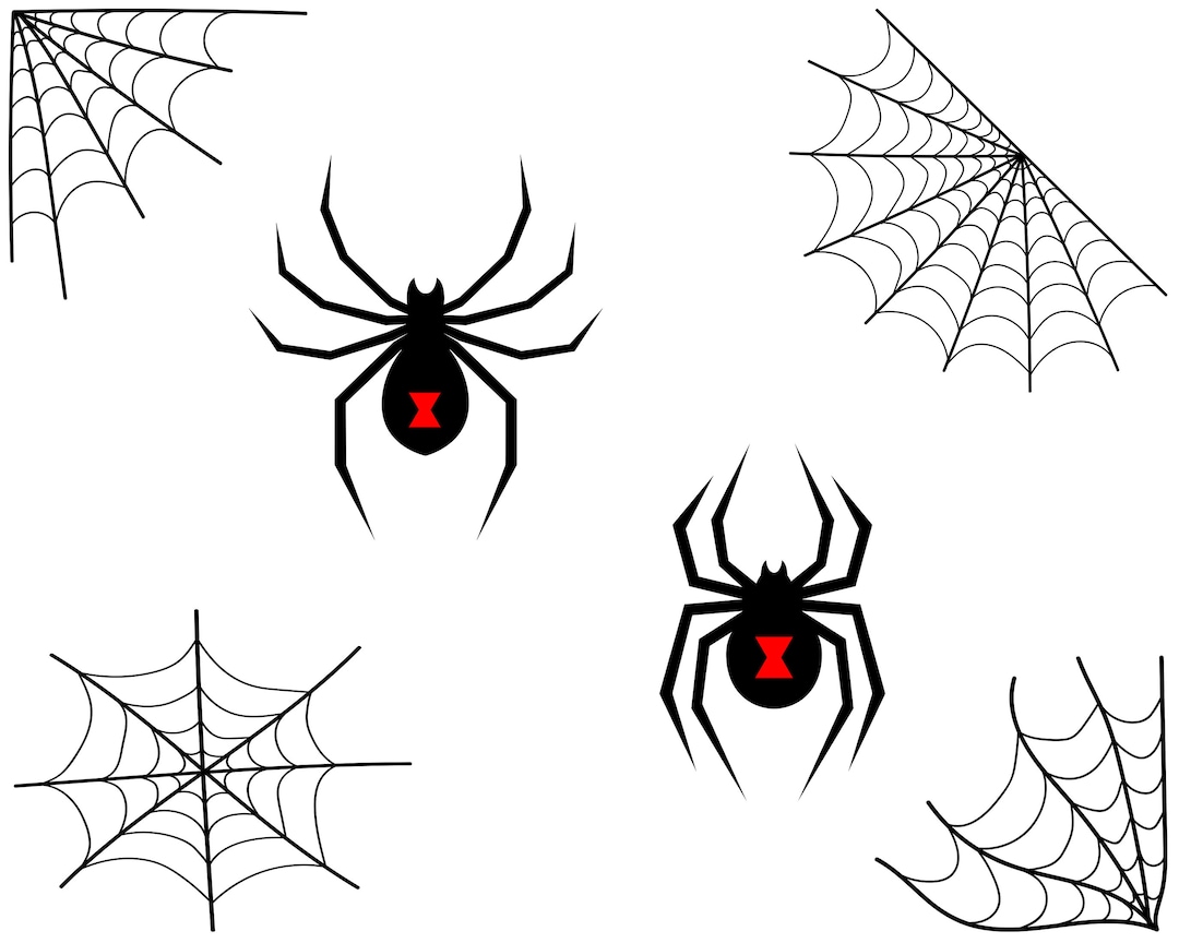 Black Widow SVG, PNG Spider Svg, Web Svg, Spider Clipart, Spider Web ...