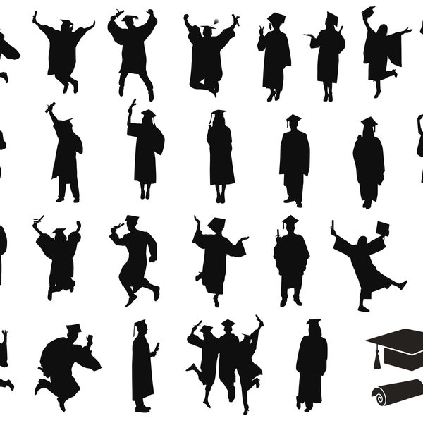 Graduation Silhouette - Etsy