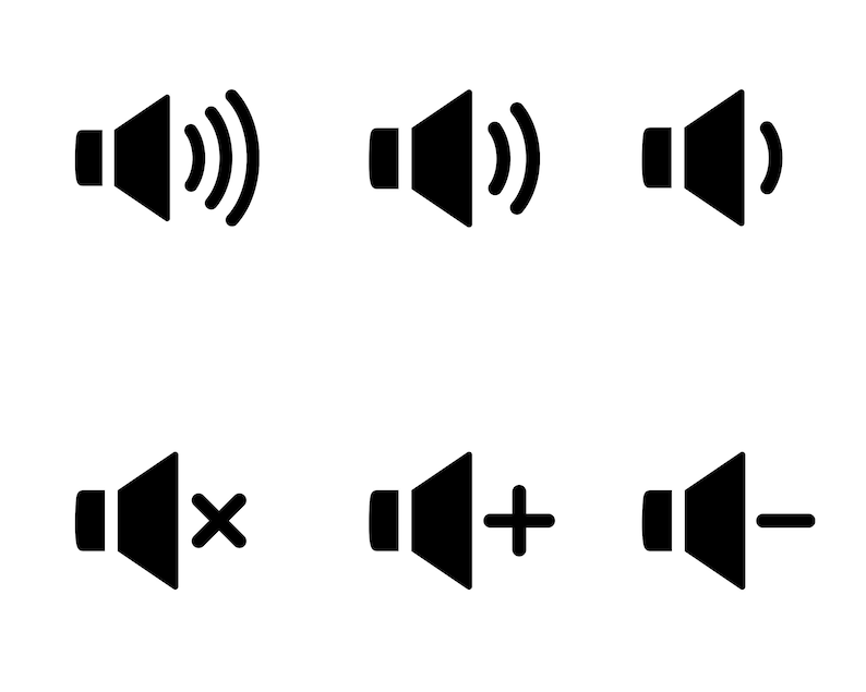 Speaker Volume SVG, PNG Bundle - Volume up Svg, Volume Down Svg ...