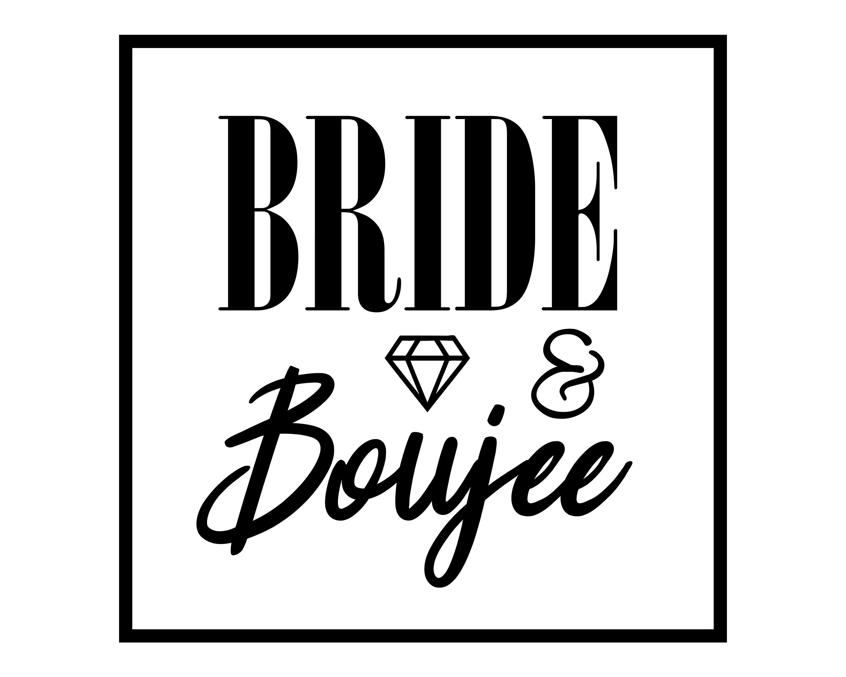Bride and Boujee SVG, PNG - Bach Ans Boozie Svg, Bridal Shower ...
