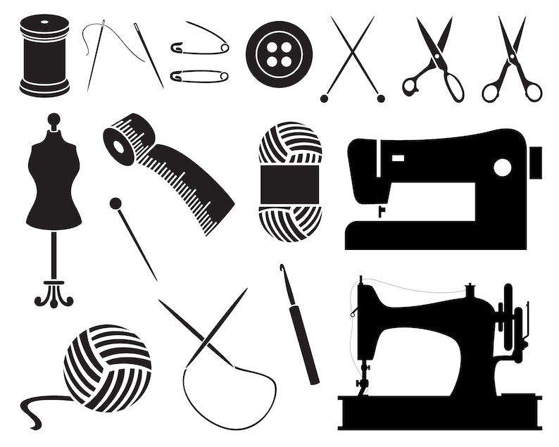 Sewing SVG Bundle, PNG, Sewing Machine Svg, Scissors Svg, Crafting Svg ...