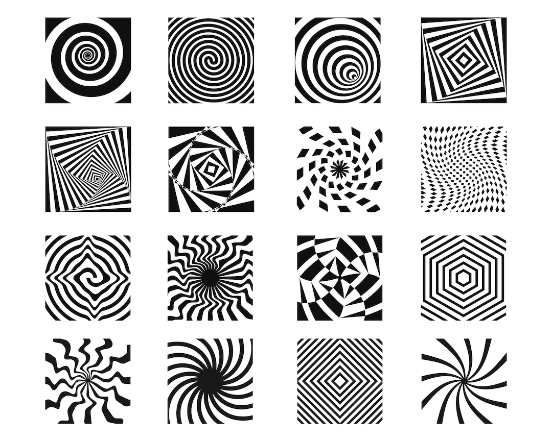 Hypnosis Spiral SVG Bundle, PNG, Swirl Svg, Geometric Pattern Svg ...