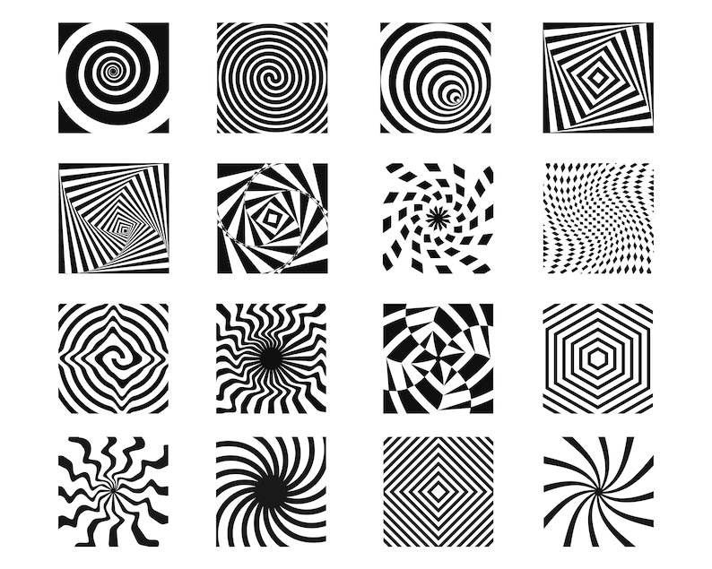 Hypnosis Spiral SVG Bundle, PNG, Swirl Svg, Geometric Pattern Svg ...