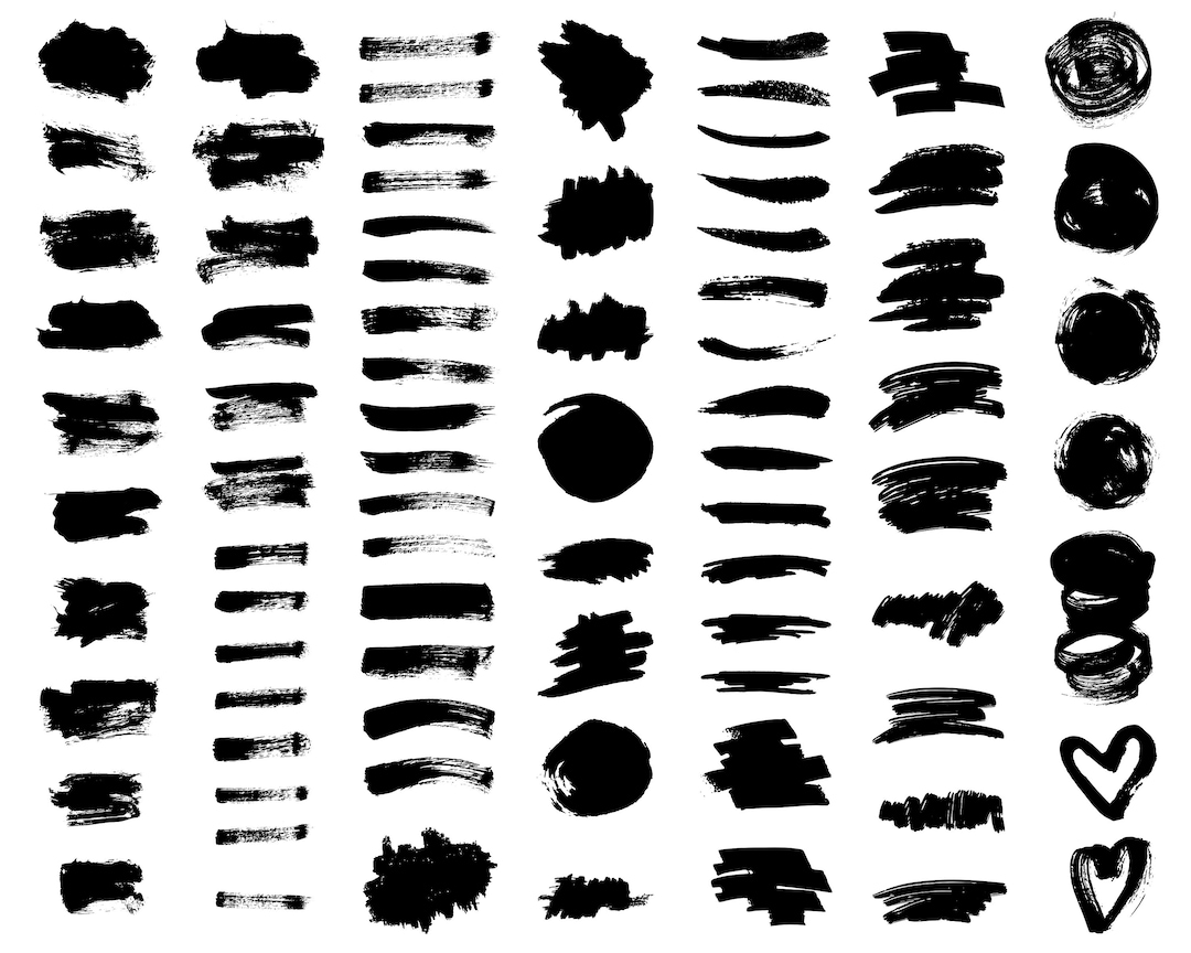 Brush Stroke SVG, PNG, Paint Brush Svg, Cut Files for Cricut ...