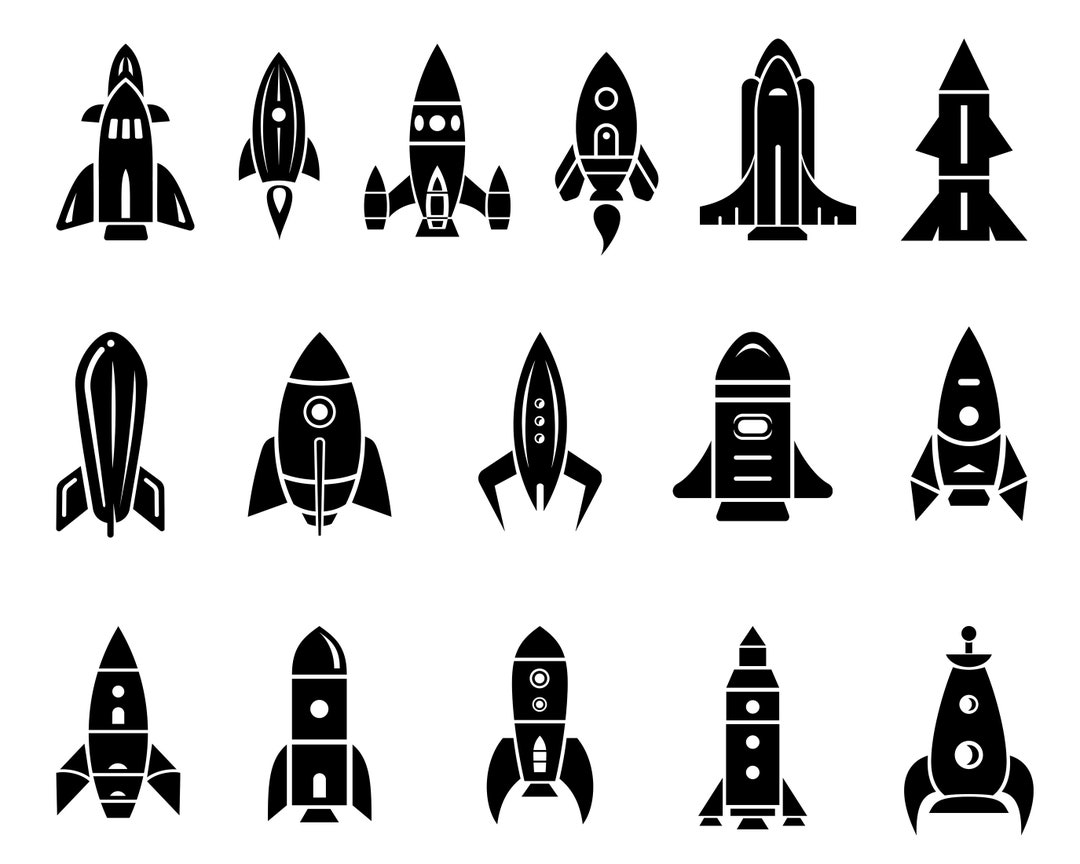 Rocket SVG Bundle, PNG - Rocket Ship Vector, Rocket Clipart, Rocket ...