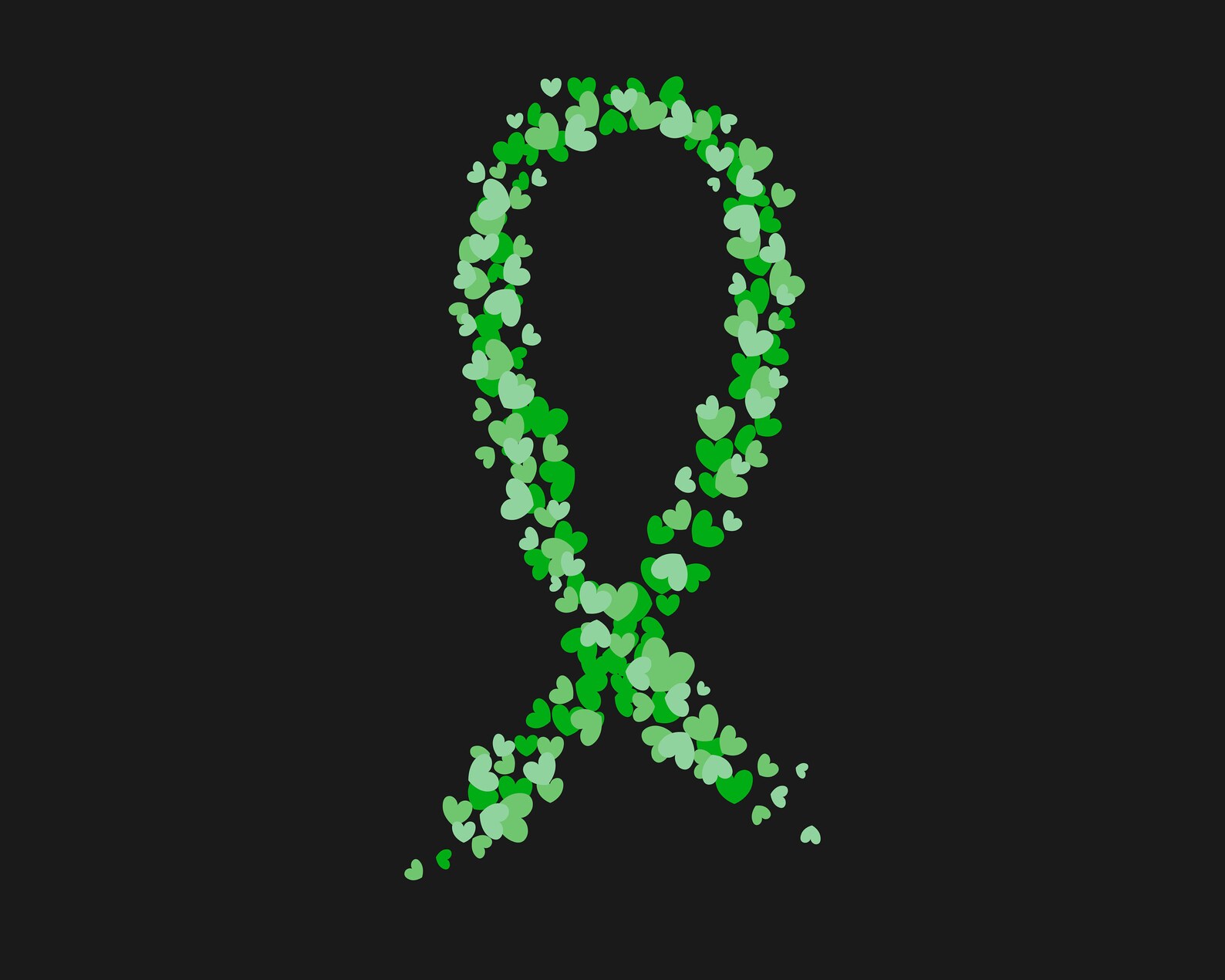 Green Ribbon SVG PNG Liver Cancer Lymphoma Gall Bladder - Etsy