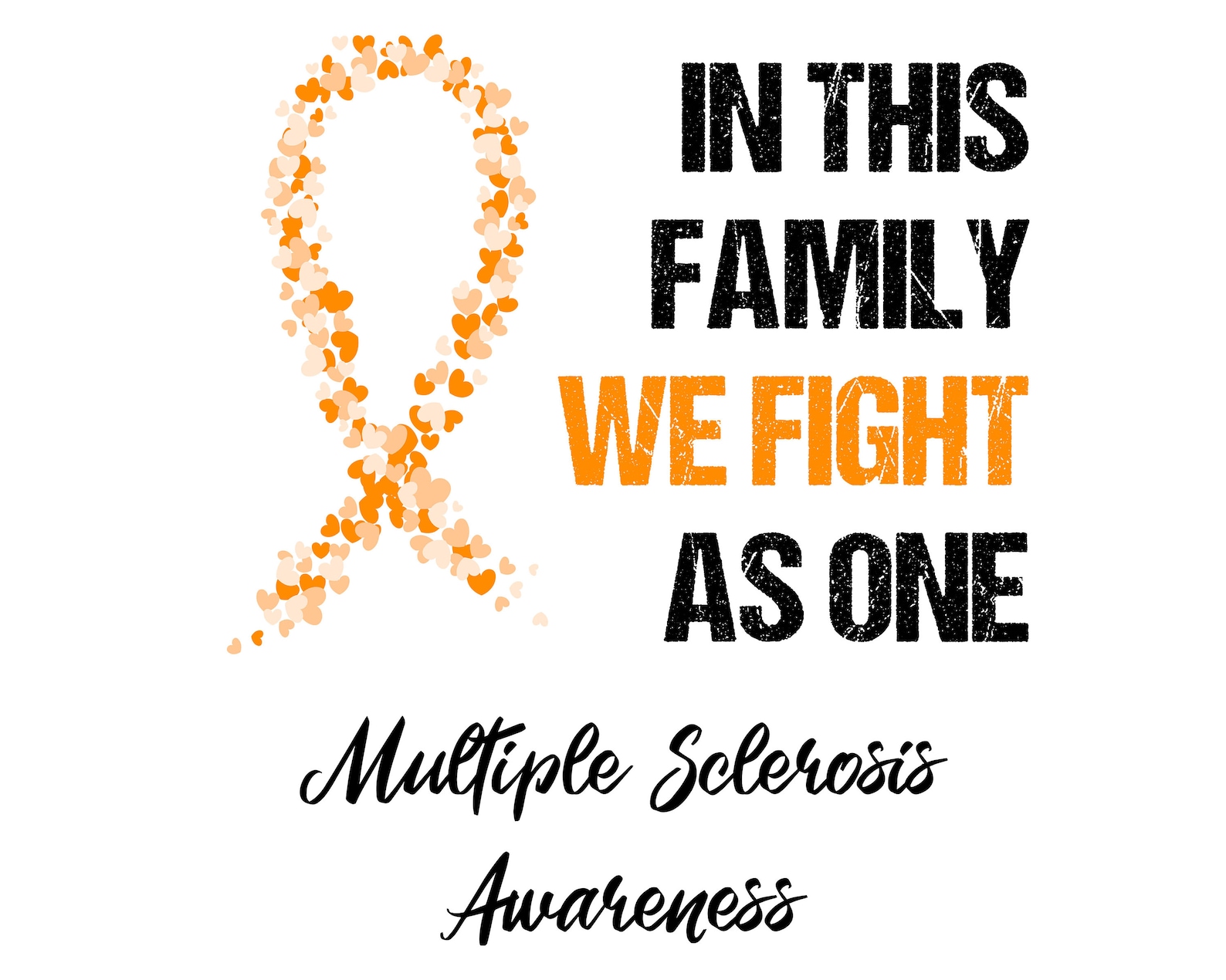Multiple Sclerosis Awareness SVG, PNG, 2 Variants, Cut Files for Cricut ...