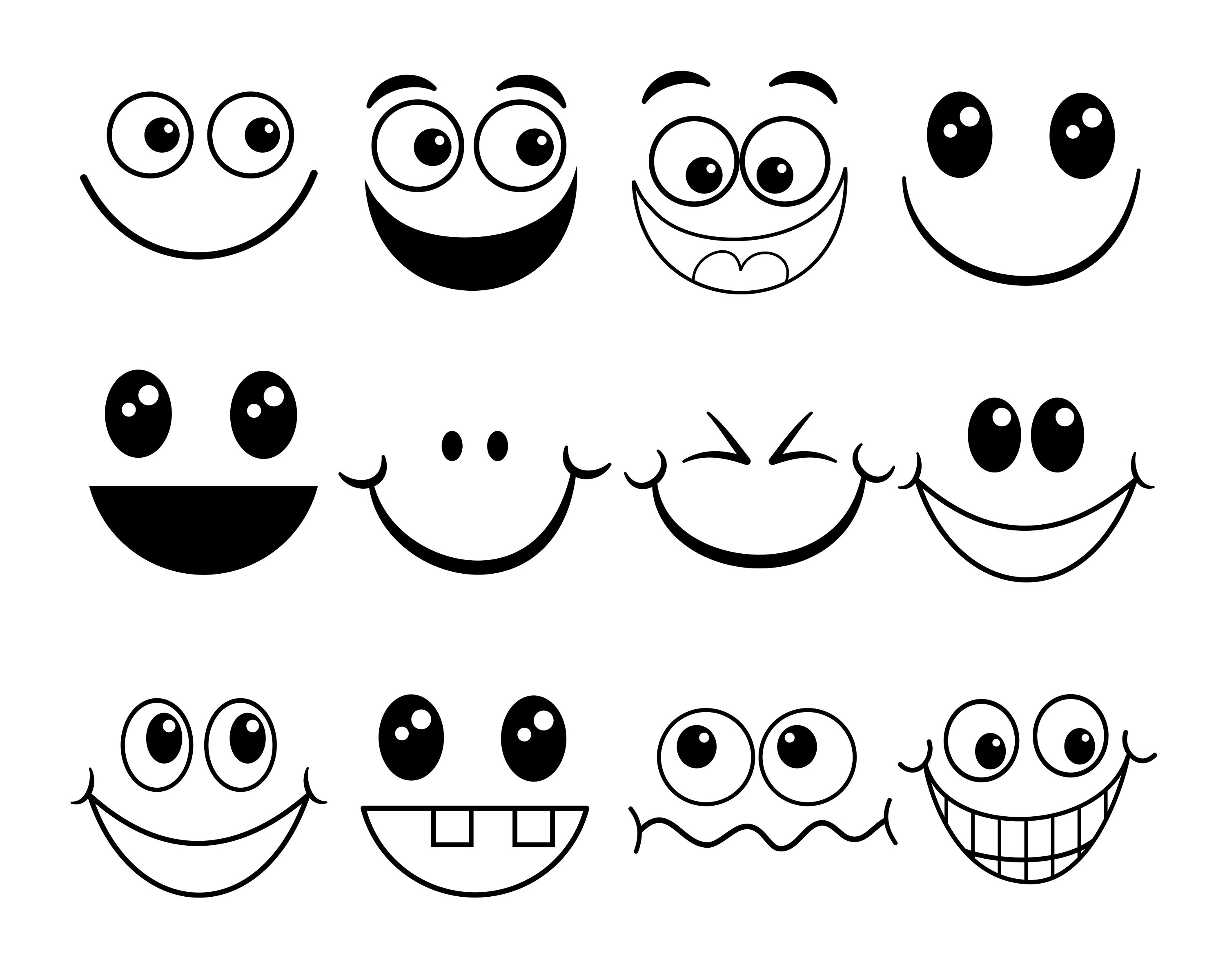 Funny Faces Svg Png Cute Faces Svg Smiley Face Svg Emoji Face Svg Cartoon Clipart Faces