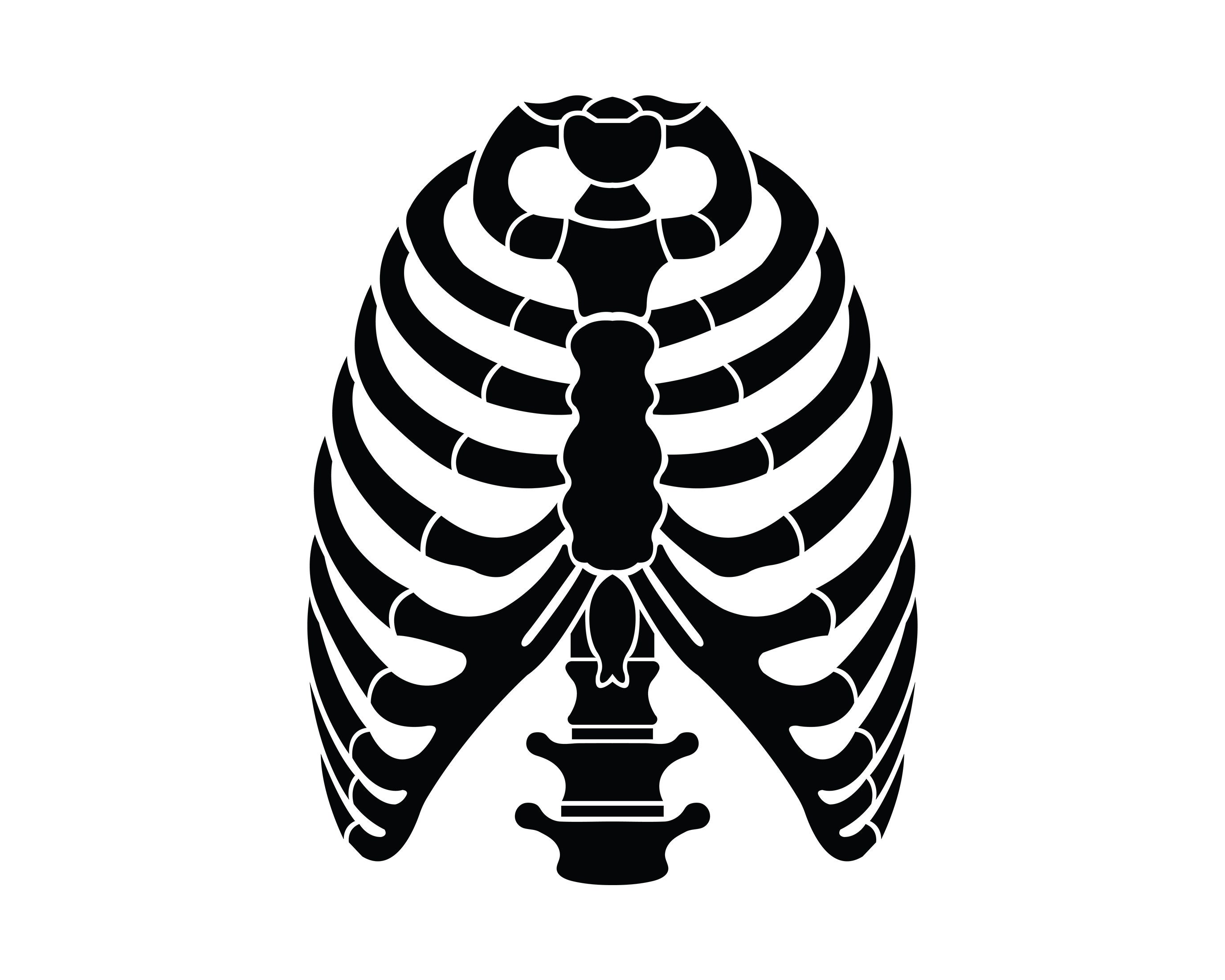 Rib Cage SVG, PNG - Medical Student Svg, Heart Rib Cage Svg, Human ...