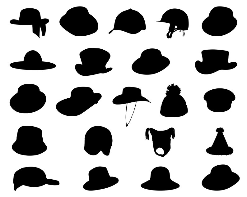 Hat SVG Bundle, PNG - Cap Svg, Cowboy Hat Svg, Baseball Hat Svg - Cut ...