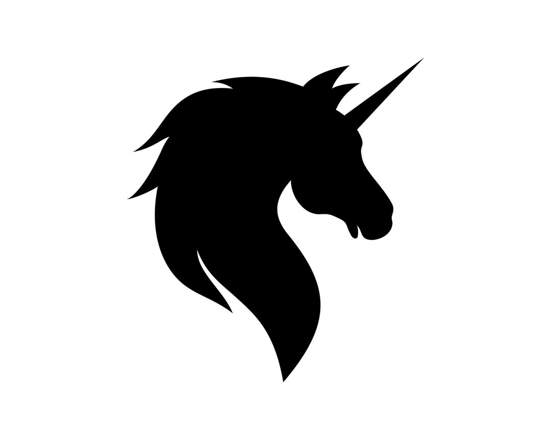 Unicorn Head SVG, PNG, Unicorn Cut File for Cricut, Silhouette, Unicorn ...