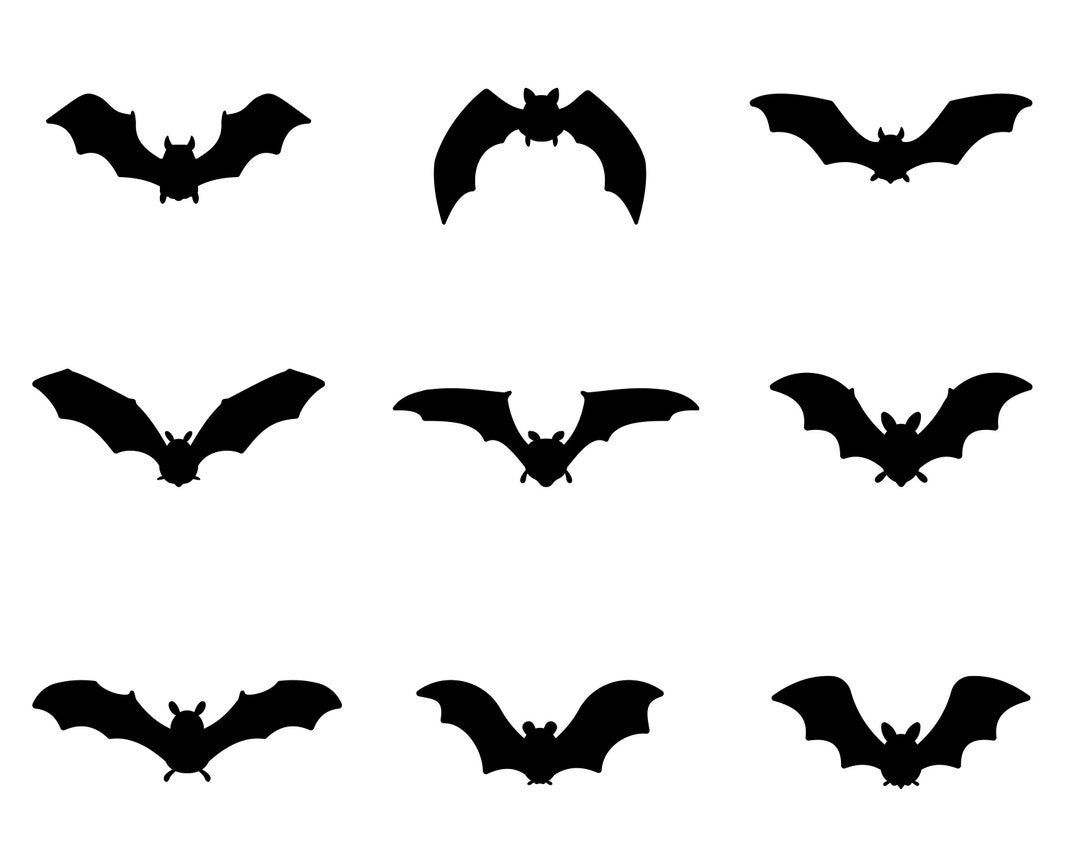 Bat SVG Bundle, Bat Clipart, Bat Vector File, Halloween SVG, Bat PNG ...