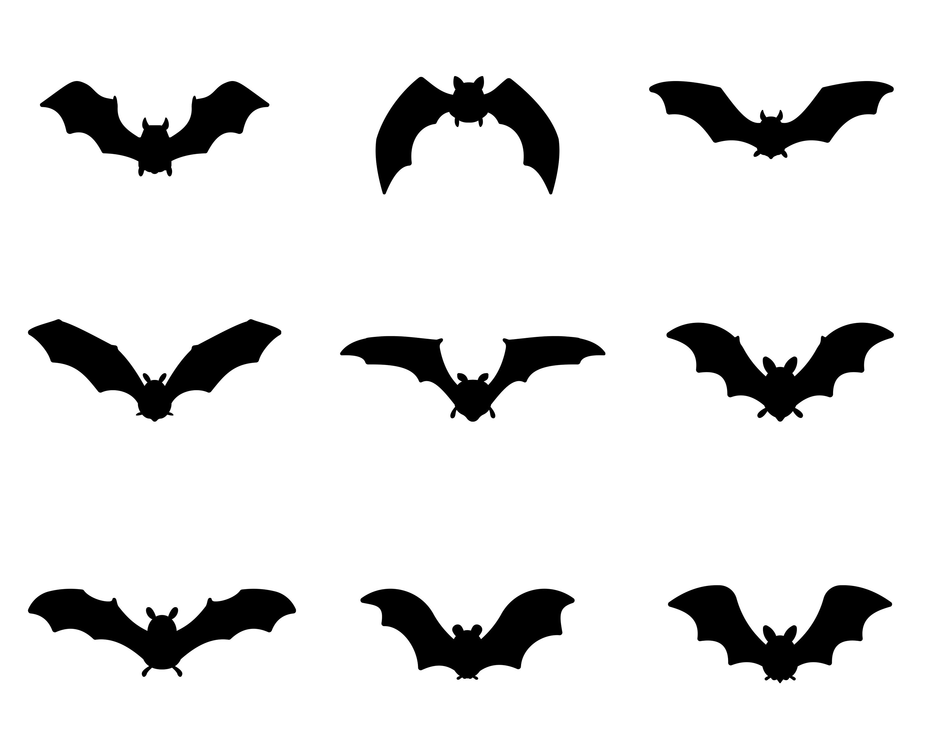 Bat SVG Bundle Bat Clipart Bat Vector File Halloween SVG - Etsy UK