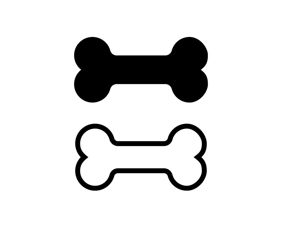 Dog Bone SVG, PNG - Dog Bone Outline Svg, Dog Svg, Animal Svg, Cut File ...