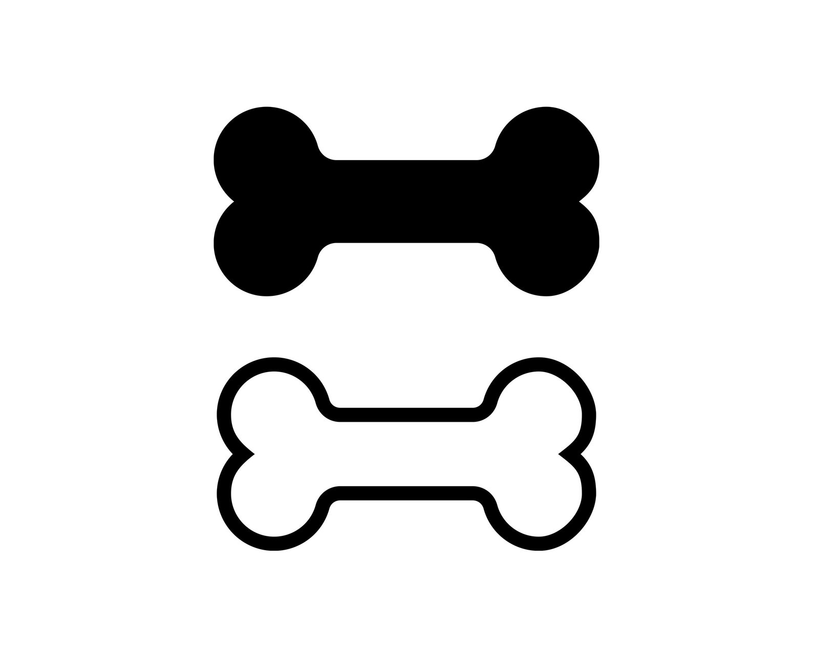 Hueso de perro SVG, PNG Esquema de hueso de perro Svg, Perro Svg ...