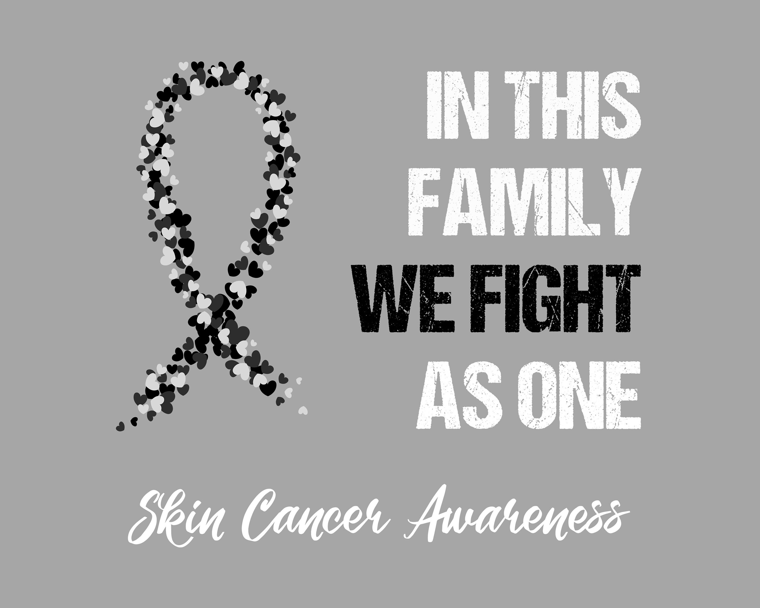 Skin Cancer Awareness SVG PNG 2 Variants Cut Files for - Etsy