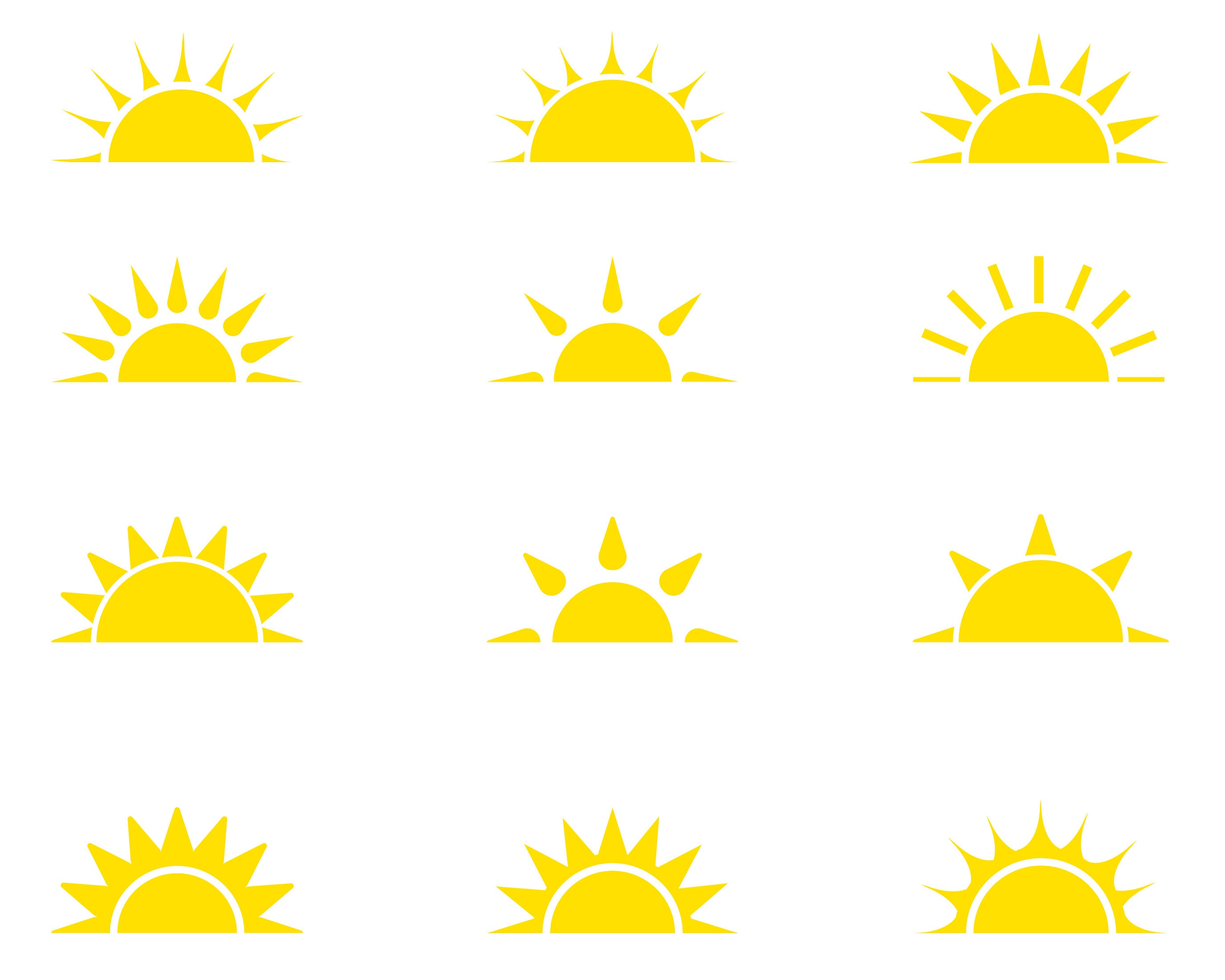 Sunrise SVG, PNG Bundle, Sun Svg Cut Files for Cricut, Silhouette ...