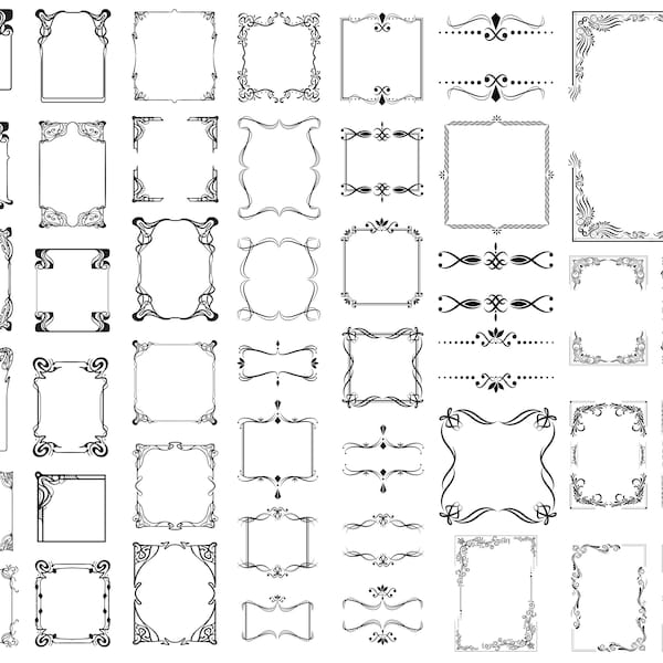 Christmas Frame Svg - Etsy