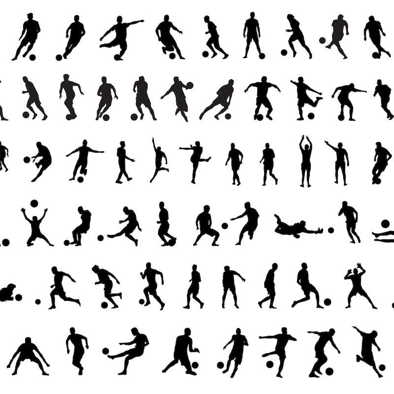 Soccer Player Dxf File - Etsy