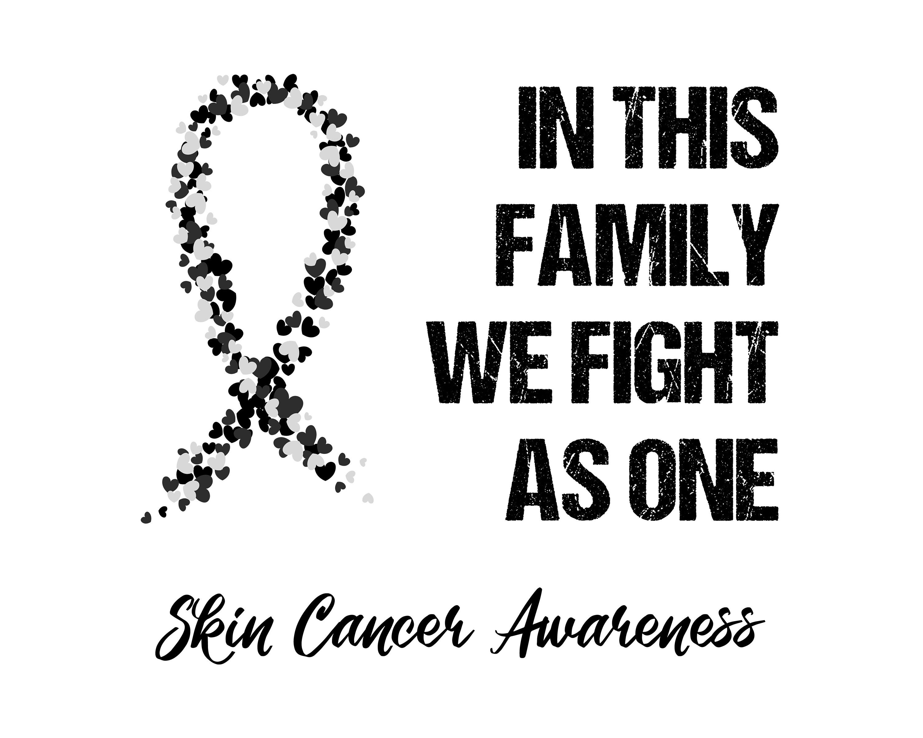 Skin Cancer Awareness SVG PNG 2 Variants Cut Files for - Etsy