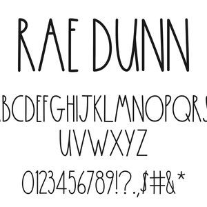 Skinny Font SVG, PNG, TTF, Rae Dunn Font, Farmhouse Font, Font for ...