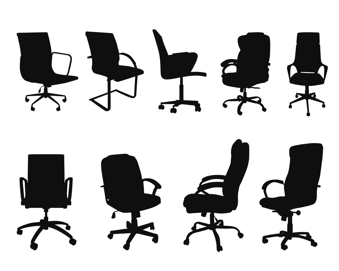 Office Chair SVG Bundle, PNG, Chair Svg, Leather Chair Svg, Chair ...