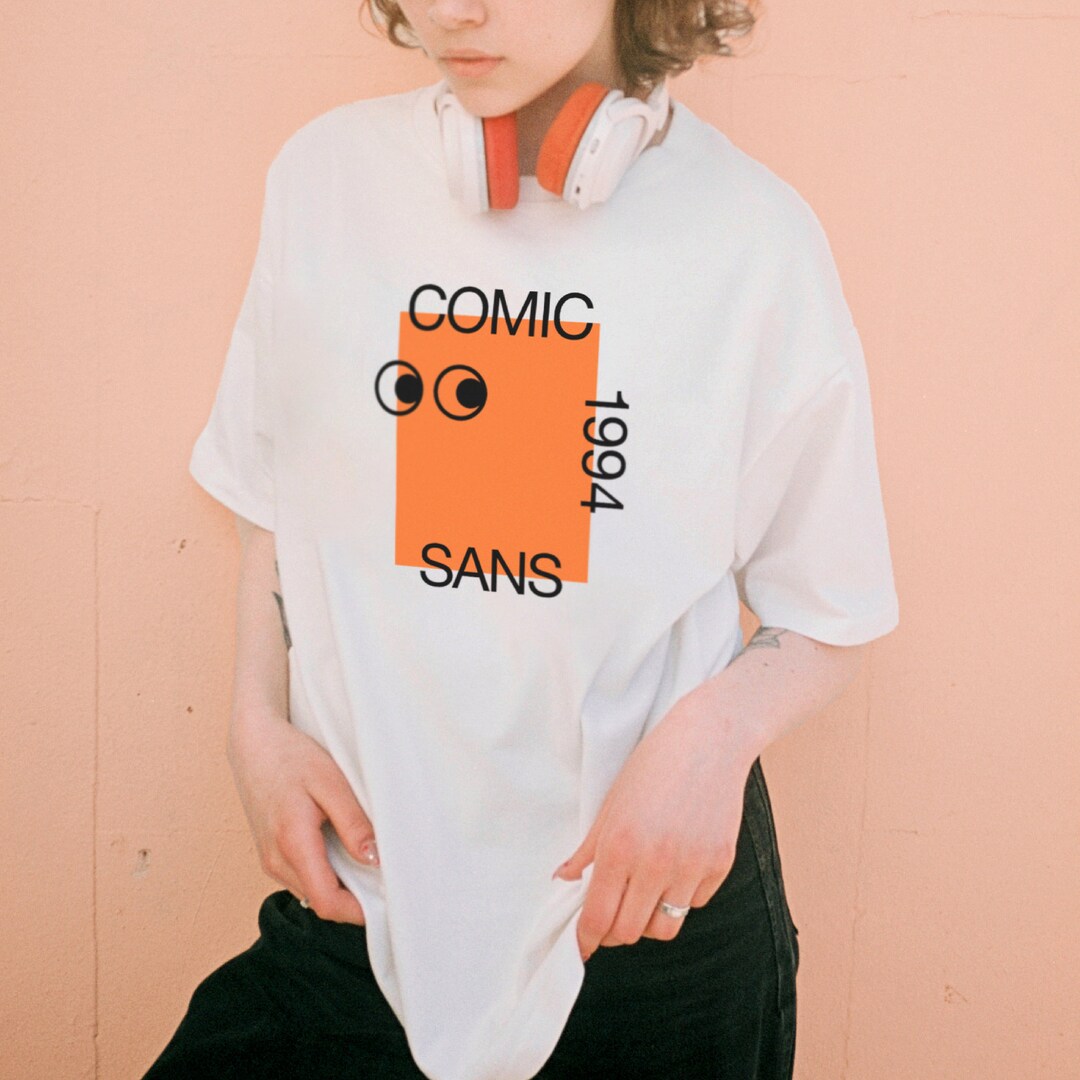 Comic Sans 1994 Shirt, 90s Nostalgia Typography Shirt, Comic Sans in ...