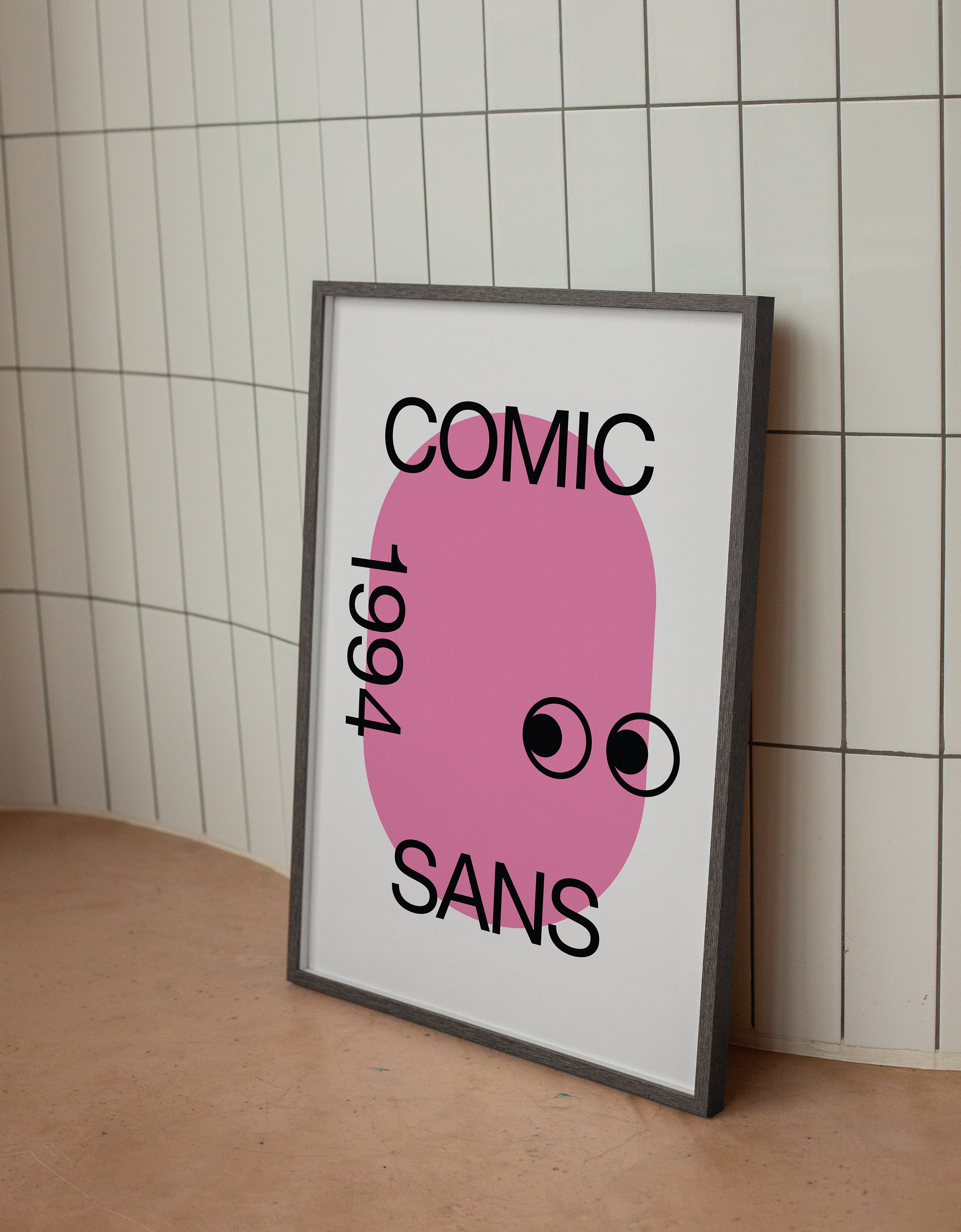 Comic Sans in Helvetica Font Fine Art Print Poster - Etsy