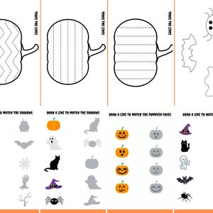 Printable Halloween Worksheets for Preschoolers | Mazes, Number ...