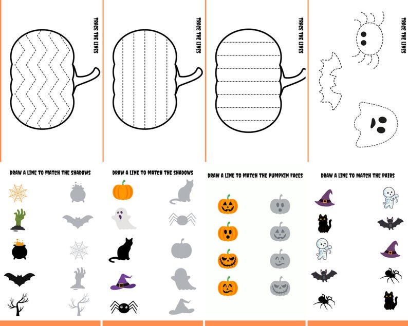 Printable Halloween Worksheets for Preschoolers | Mazes, Number ...