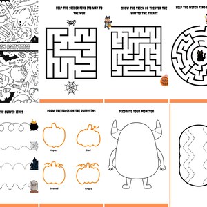 Printable Halloween Worksheets for Preschoolers | Mazes, Number ...