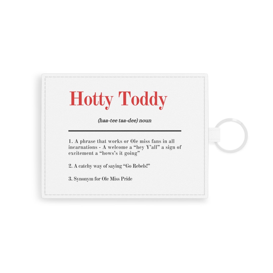 Hotty Toddy Definition Saffiano Leather Card Holder - Etsy