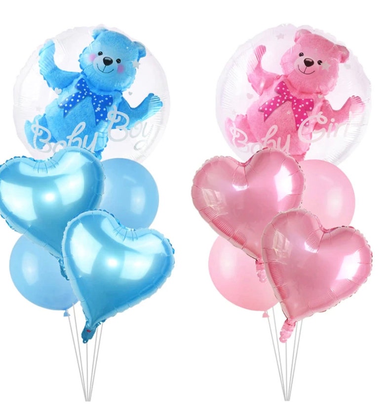 4D Transparent Baby Shower Boy or Girl Bear Bubble Ball! - Etsy