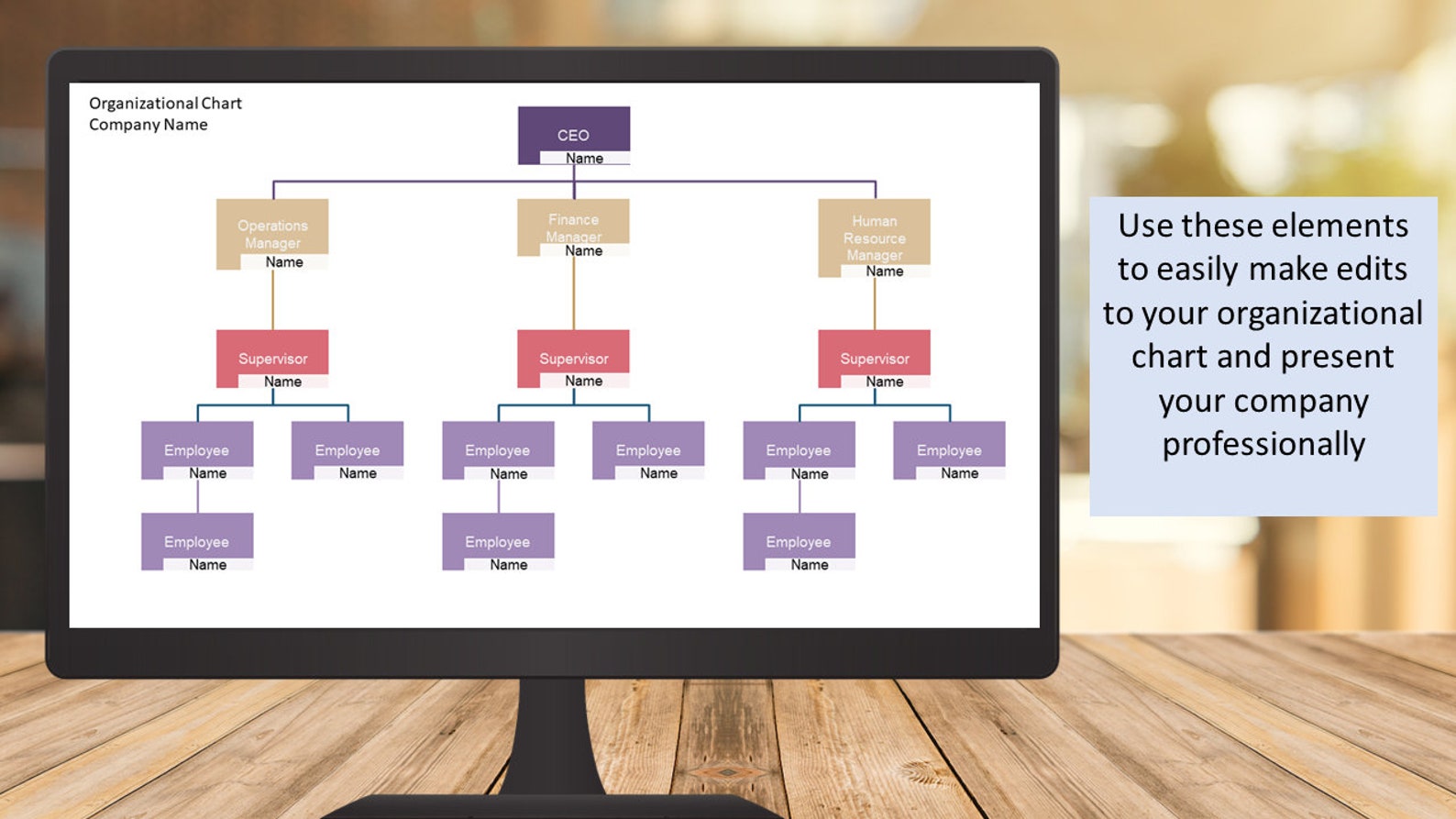 Organizational Chart Template - Etsy