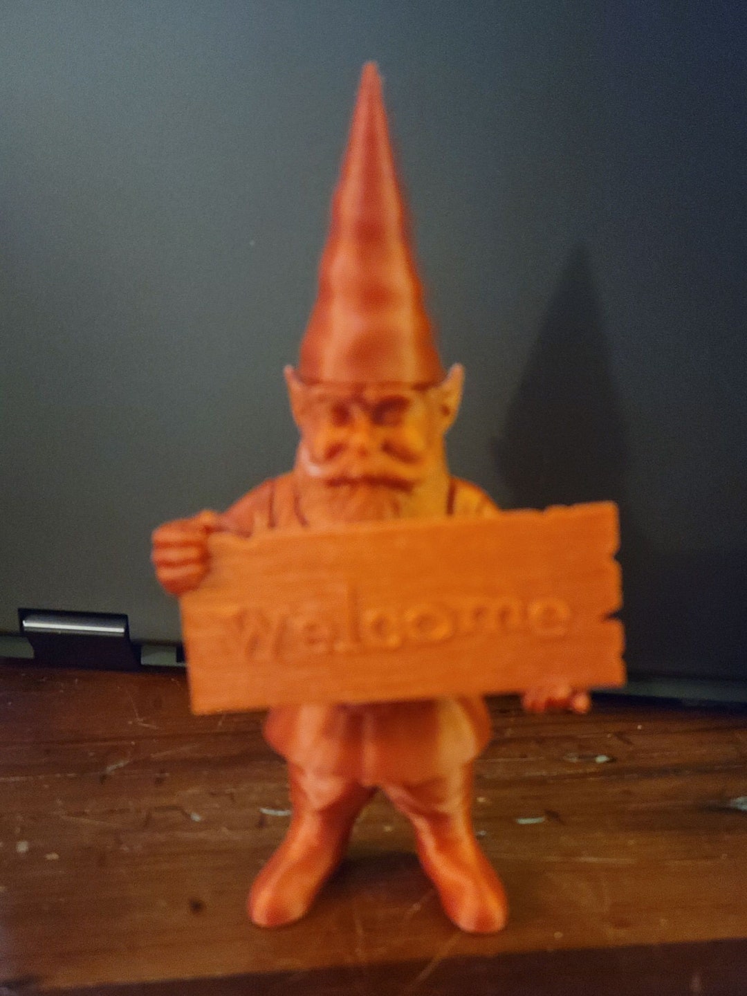 3D Printed Gnome Customizable Sign - Etsy