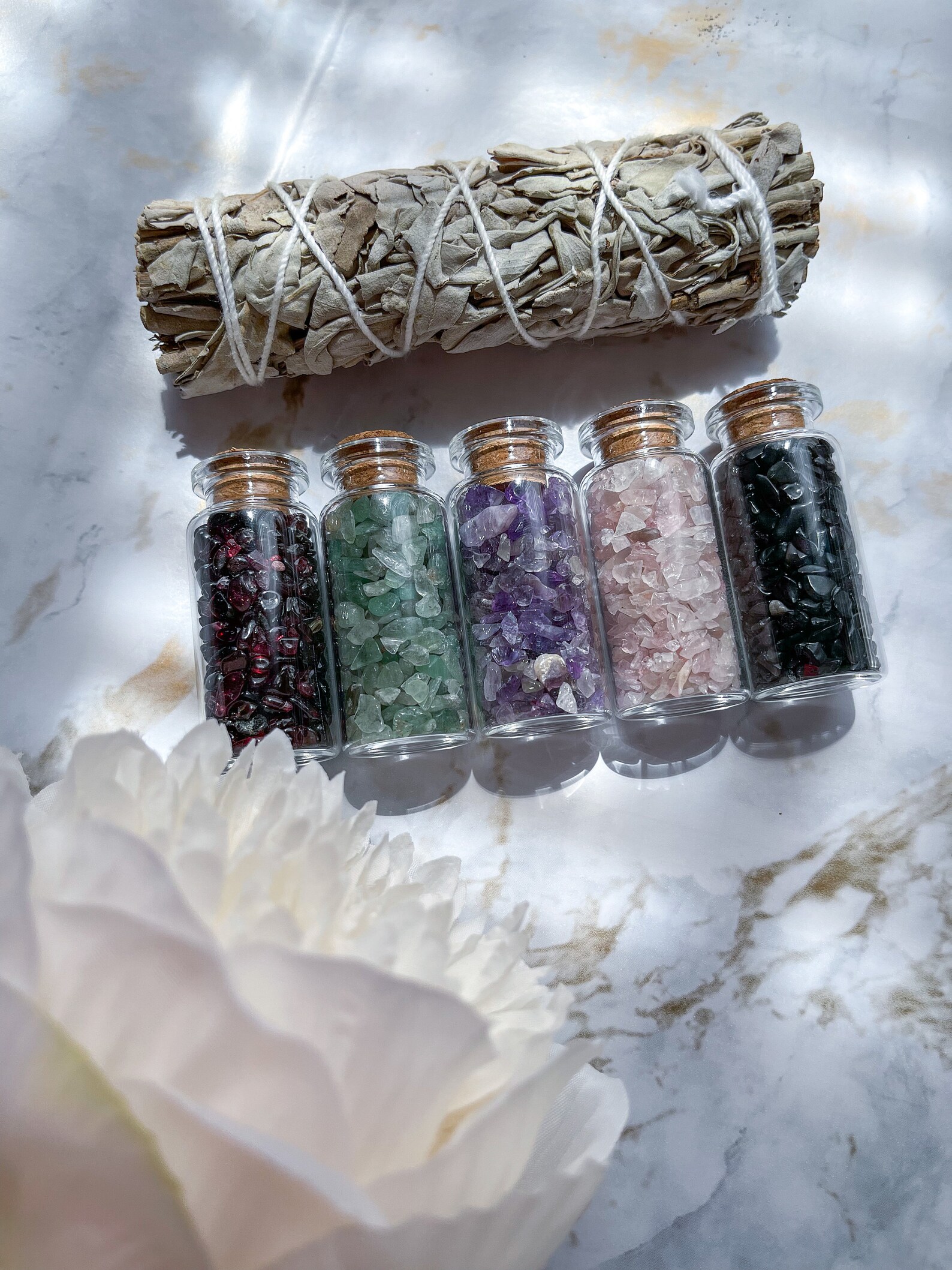 Crystal Chip Jar | Gemstone Chips, 10ml Mini Bottle - Etsy